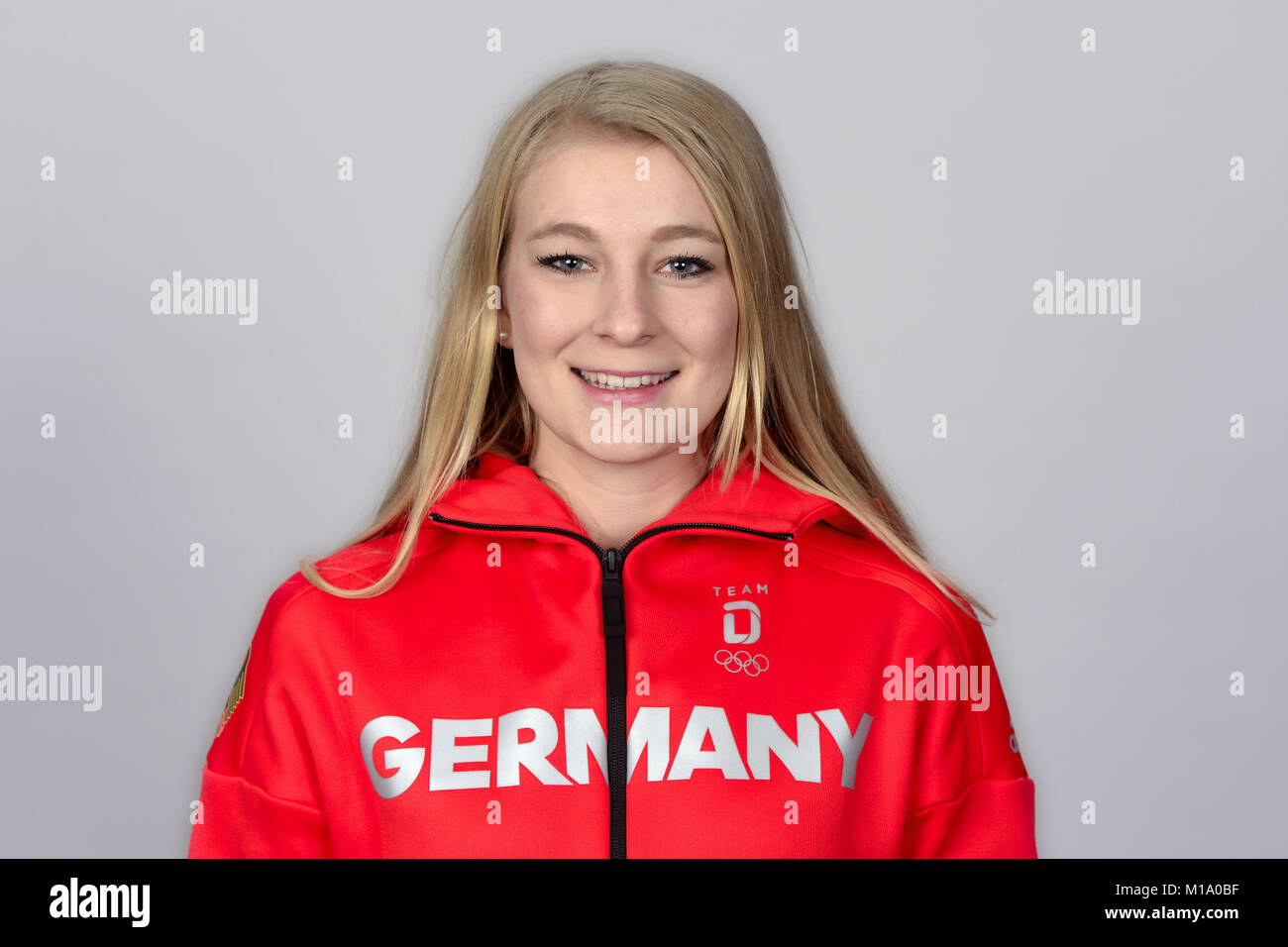 Michelle Christine Uhrig poses at a photocall during the preparations ...