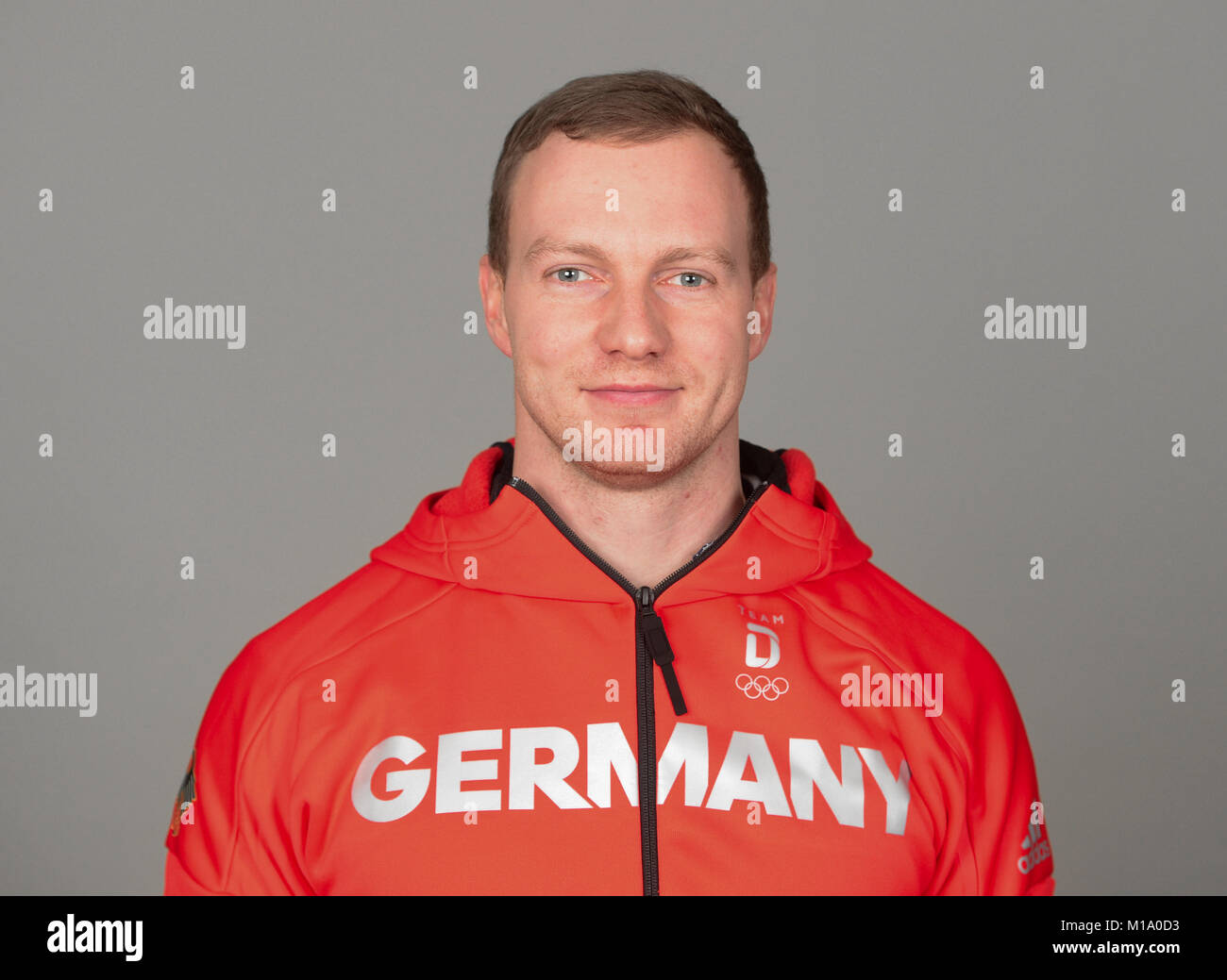 Bobsledder Francesco Friedrich poses at a photocall during the ...