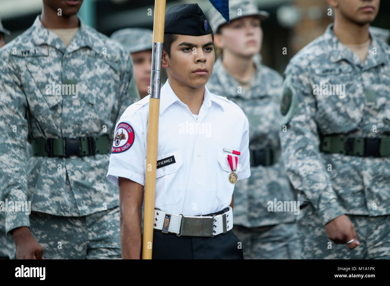 Cadets from the California Cadet Corps' 322nd Battalion, 9th Brigade ...