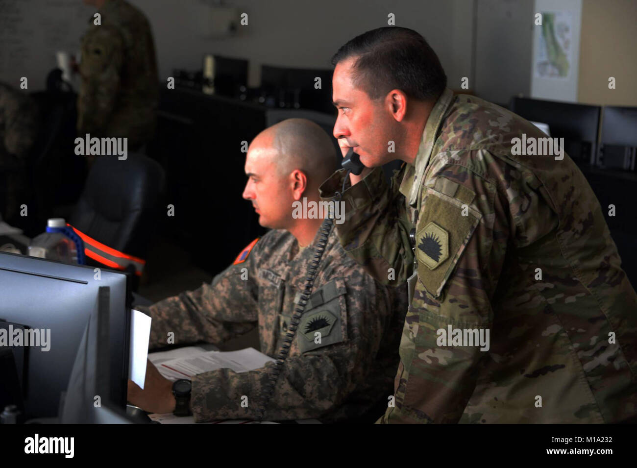 The Cal Guard Joint Operations Center in Sacramento has been a flurry ...