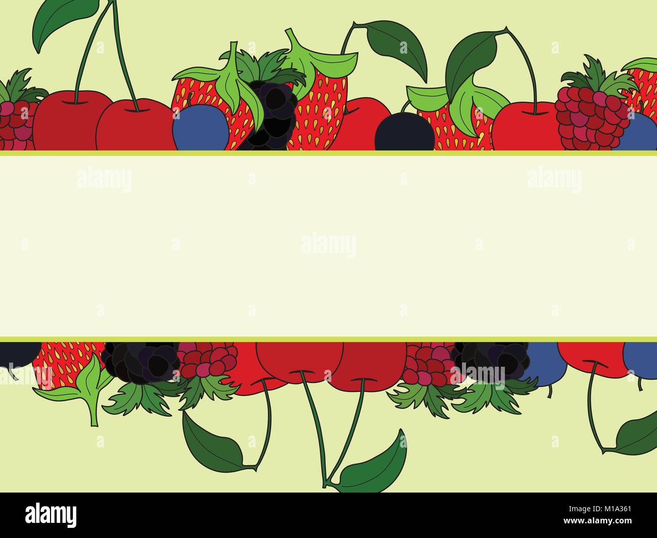 abstract vector doodle berry background Stock Vector Image & Art - Alamy
