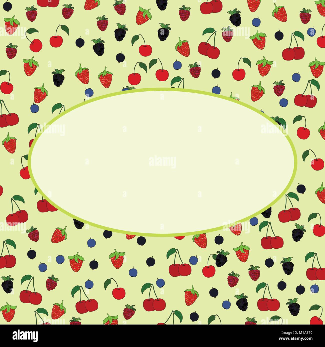 abstract vector doodle berry background Stock Vector Image & Art - Alamy