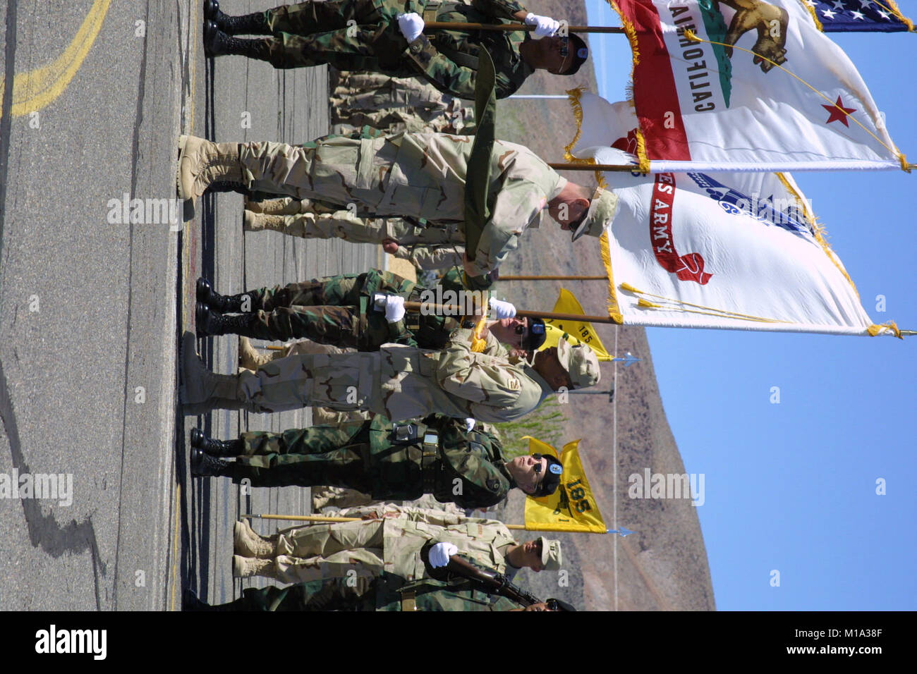 The California Army National Guard's 185th Armor Battalion deployed to ...