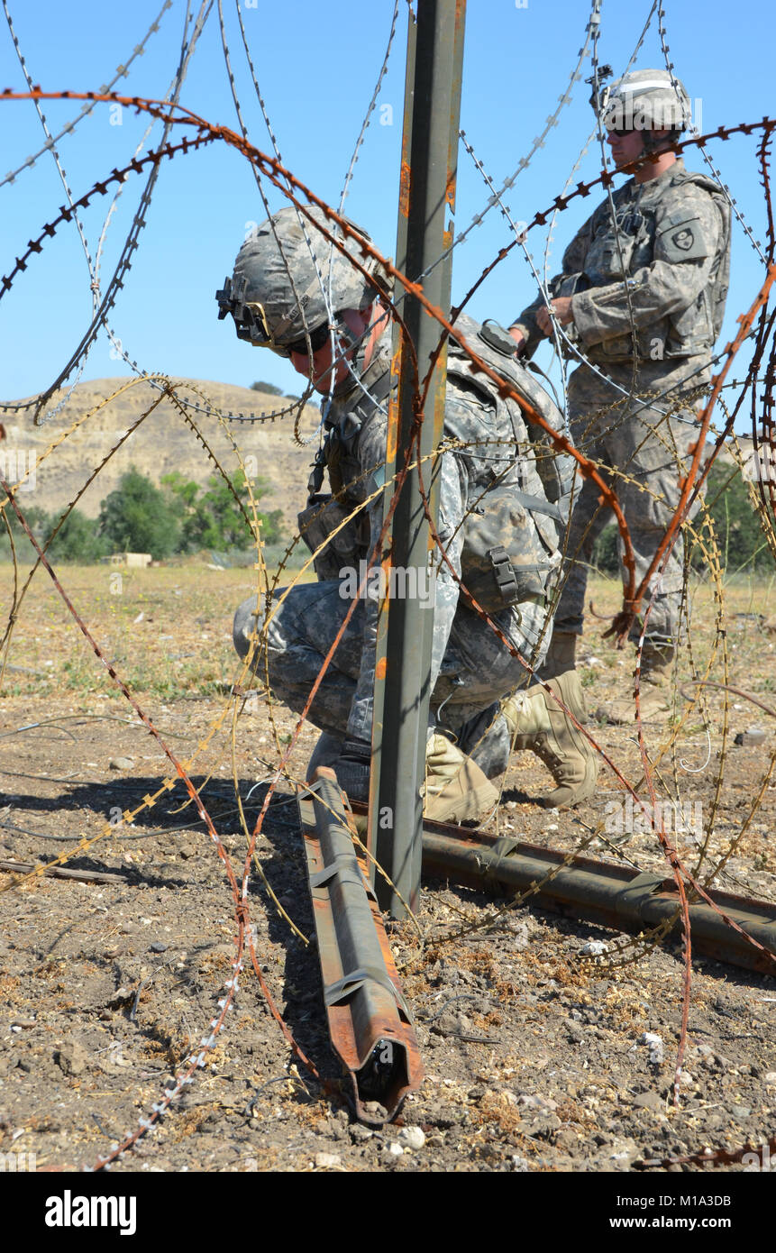 The 235th Engineer Company (SAPPER) conducted training exercises at ...