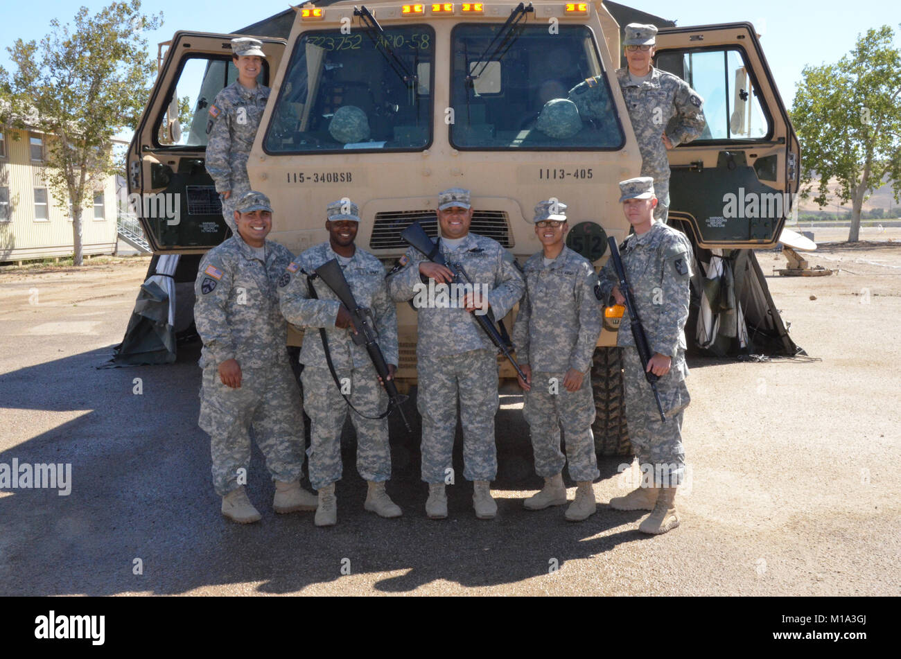Spc. Yara Miramontes, a 92Y Supply Specialist from San Jose, Pfc. Ryan ...