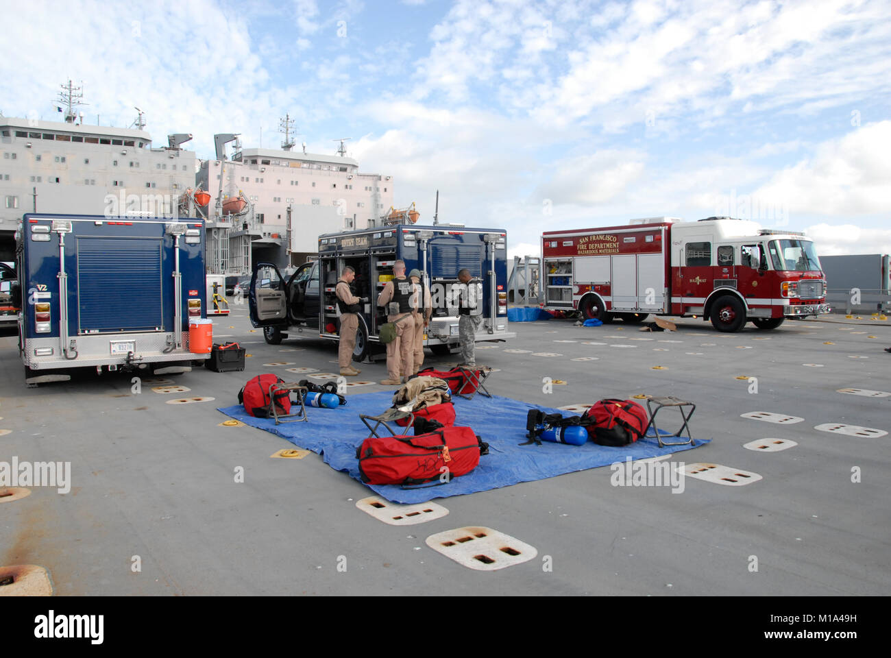 The 95th Civil Support Team from Hayward, Calif. is conducting a ...
