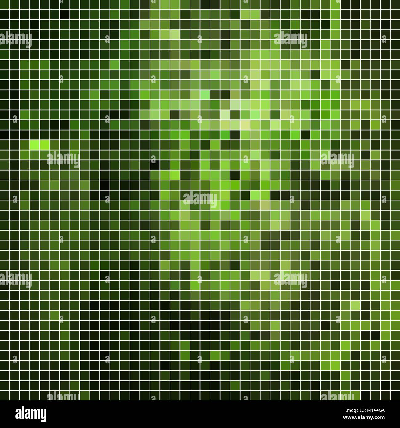 abstract vector square pixel mosaic background - green Stock Vector ...