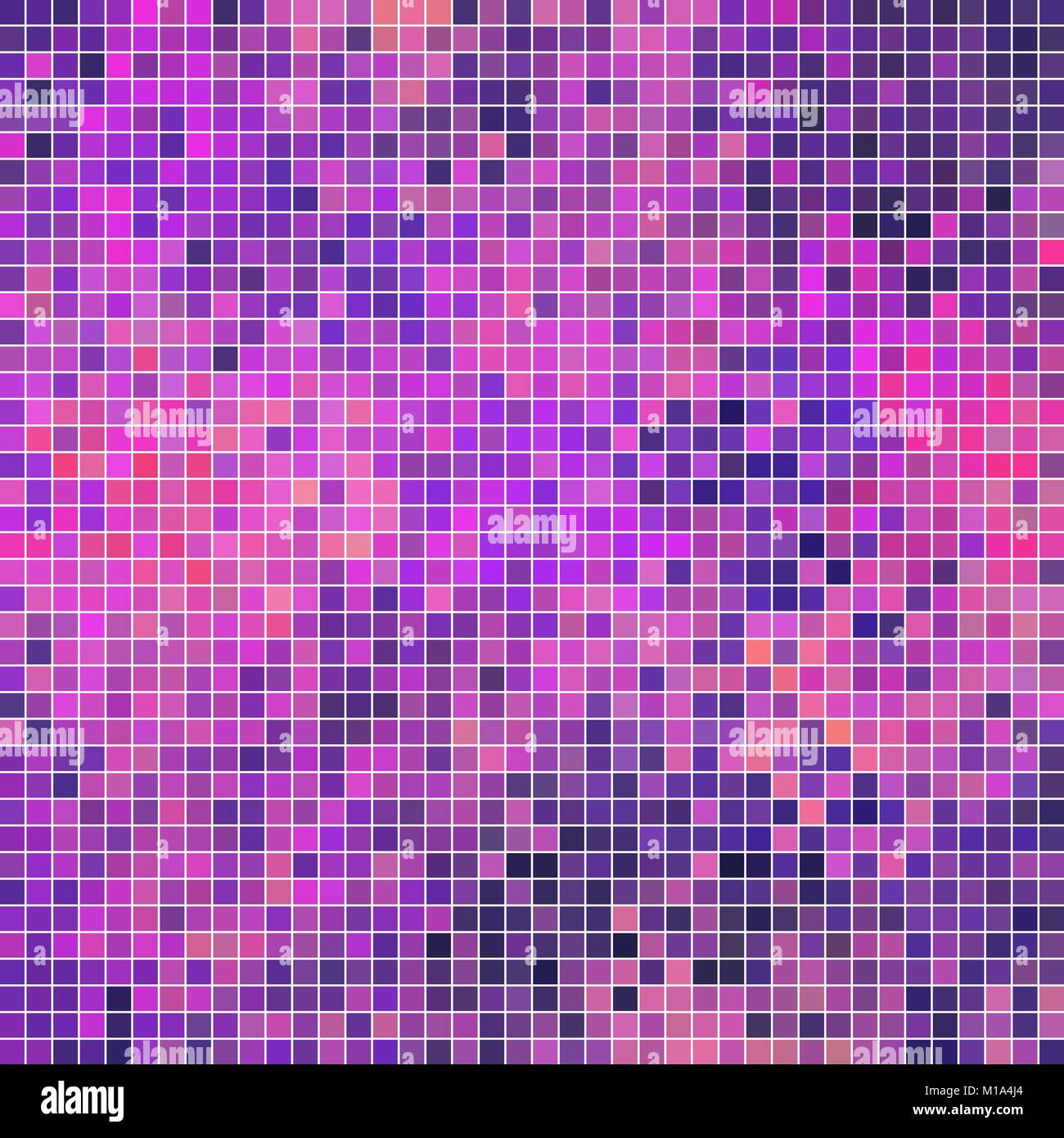 abstract vector square pixel mosaic background - purple and violet ...