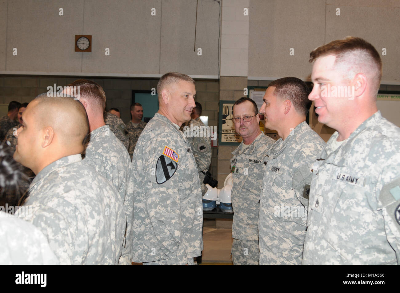 Sgt. Maj. of the Army Raymond F. Chandler III greets each student from ...