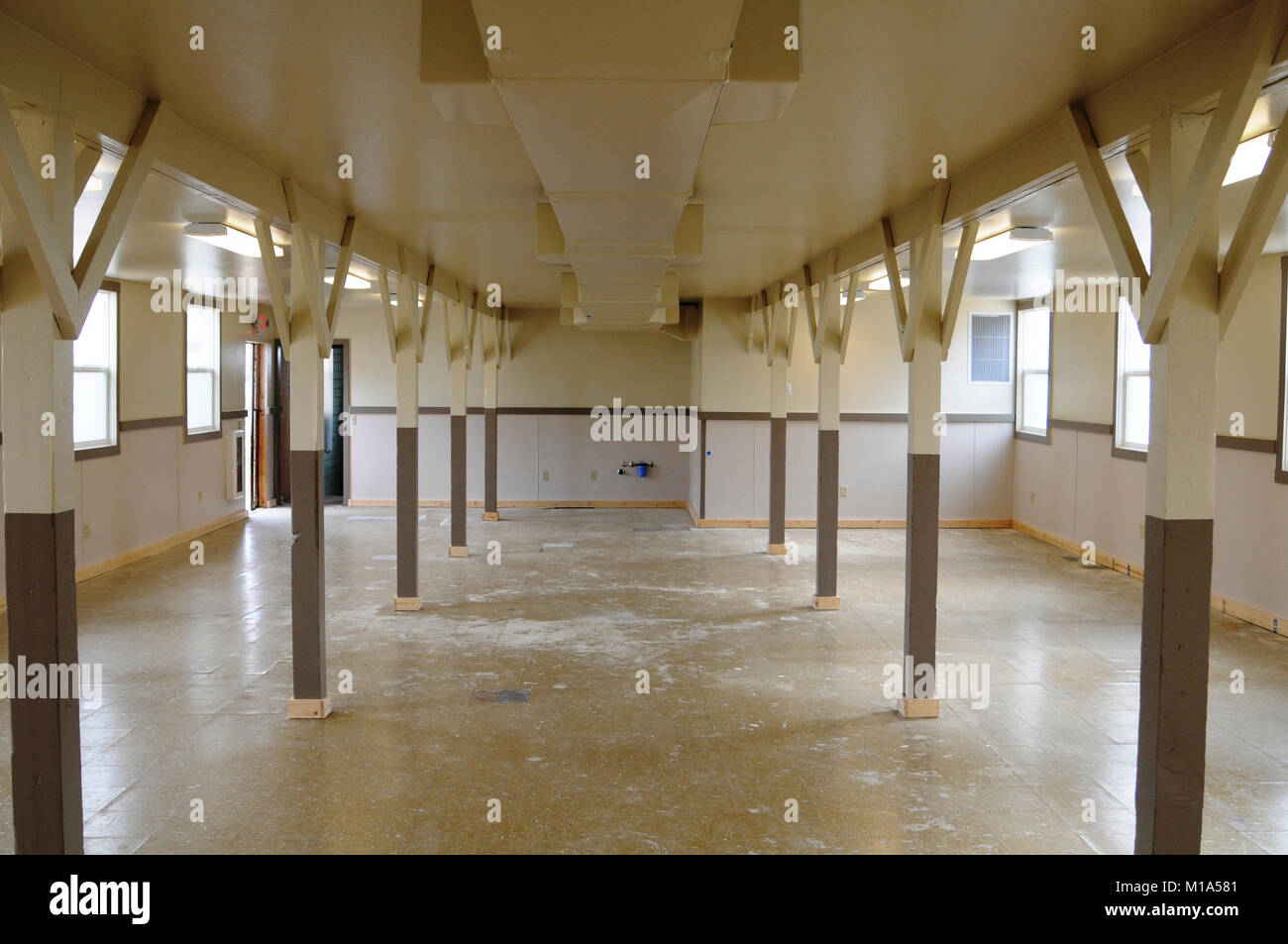 Inside a current transient barrack. A lot of these are under renovation ...