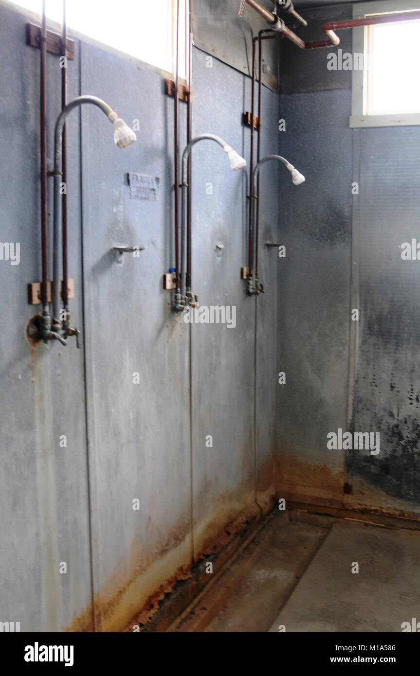 The latrine Inside a current transient barrack. A lot of these are set ...