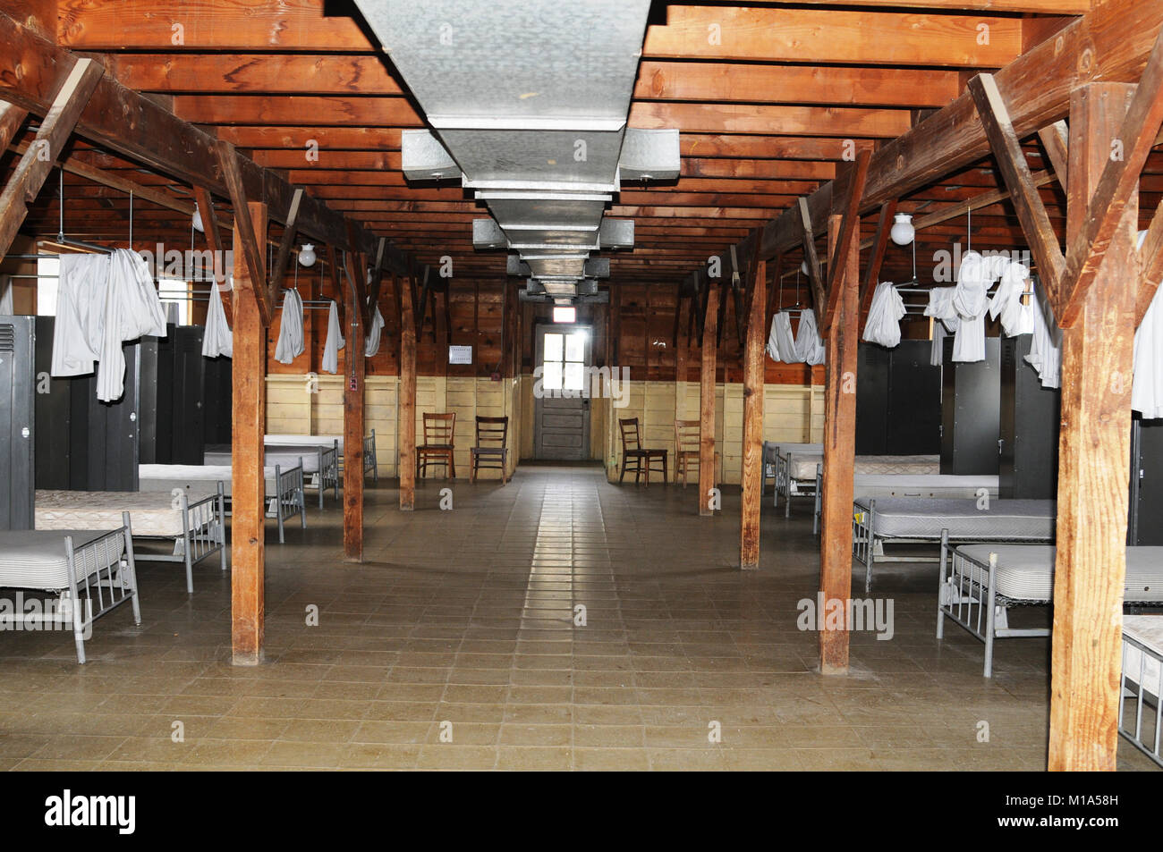 Inside a current transient barrack. A lot of these are under renovation ...