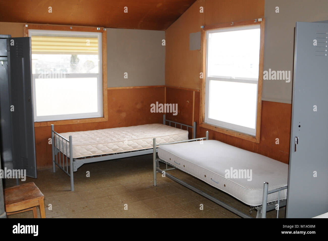 Inside a current transient barrack. A lot of these are under renovation ...