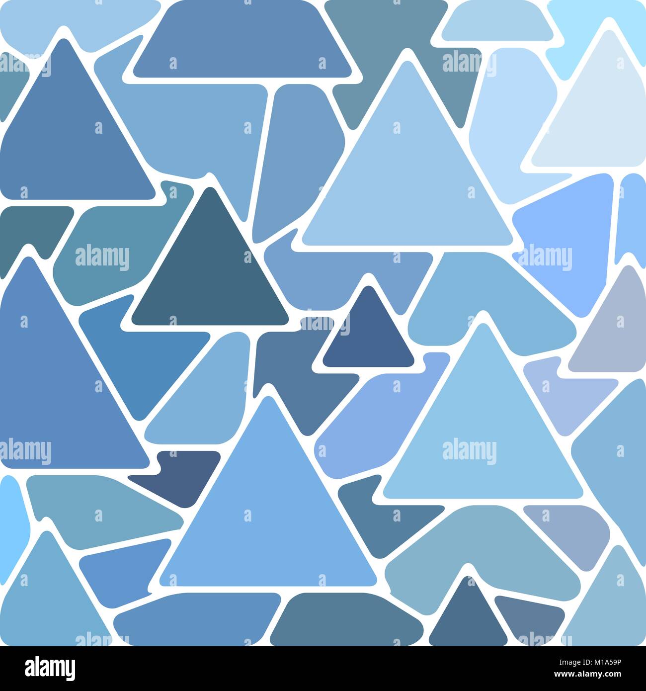 abstract vector stained-glass mosaic background - blue triangles Stock ...