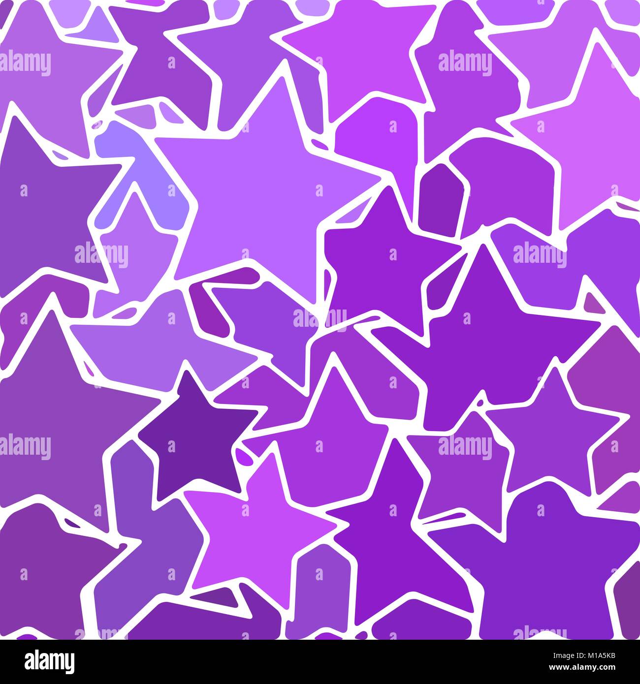 abstract vector stained-glass mosaic background - violet stars Stock ...