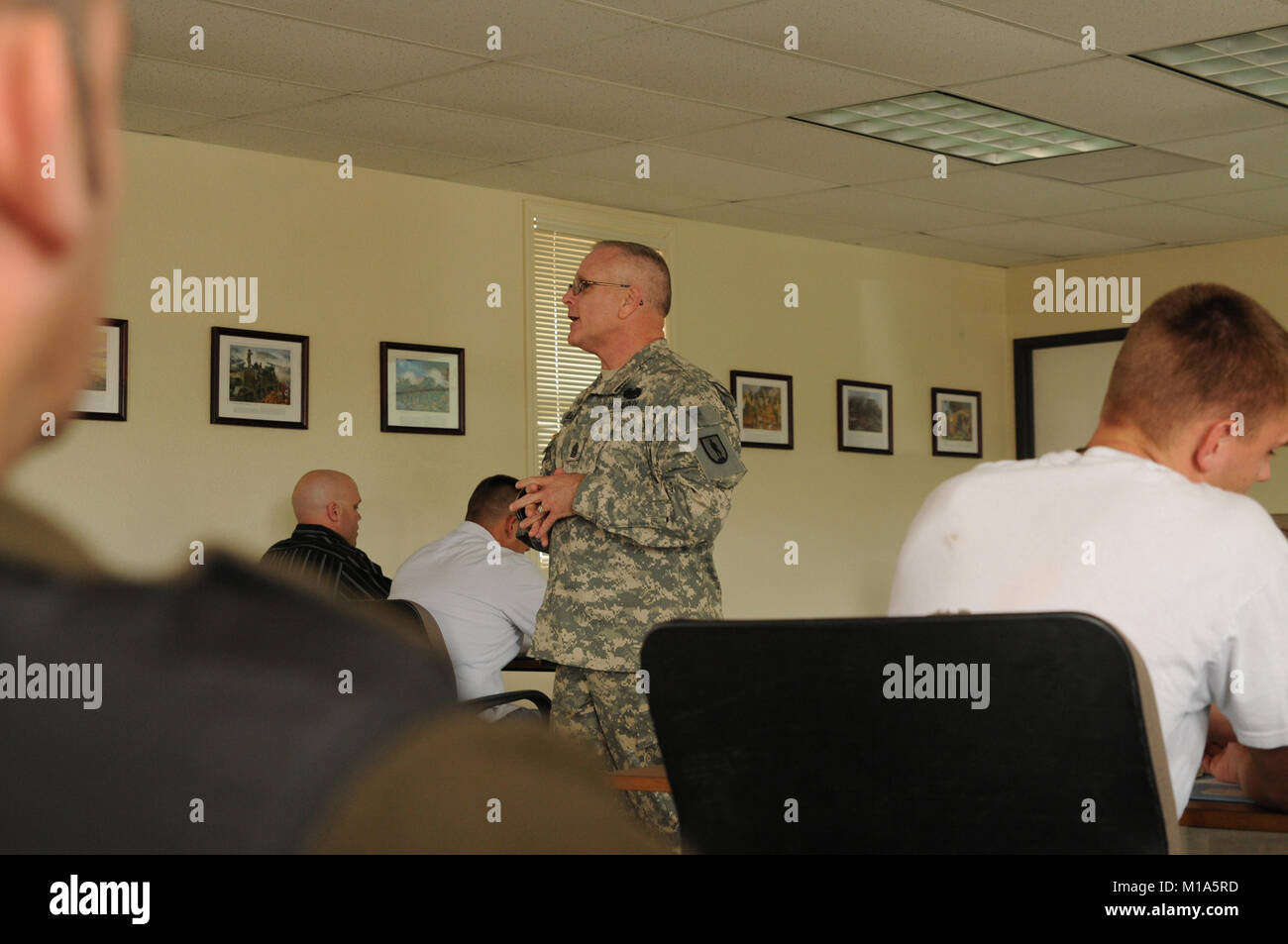 Command Sgt. Maj. Robert Liles, command sergeant major for the 223rd ...