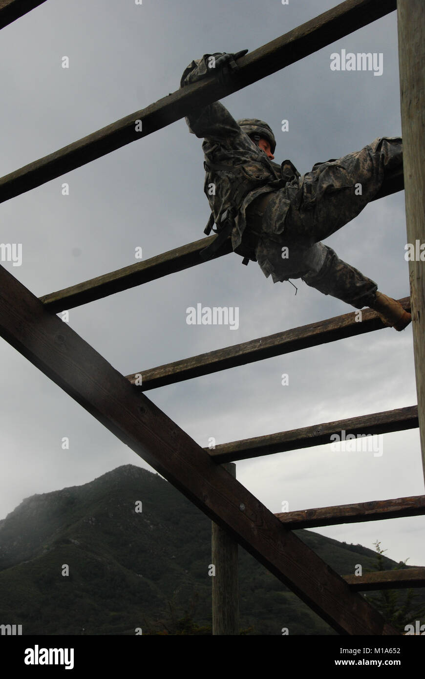 Spc. Benjamin Mason, Arizona Army National Guard, steadily makes his ...