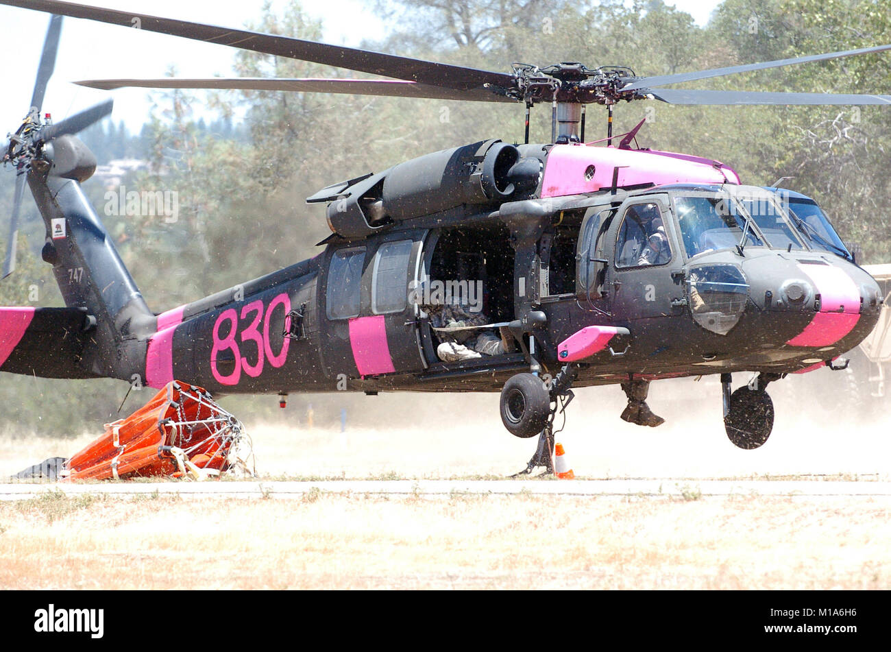 A California Army National UH-60 Black crew from the 1-140th Aviation ...