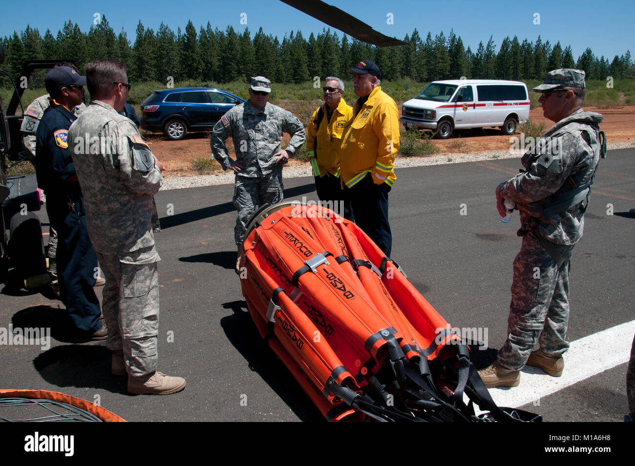 Fire chief training citizen hi-res stock photography and images - Alamy