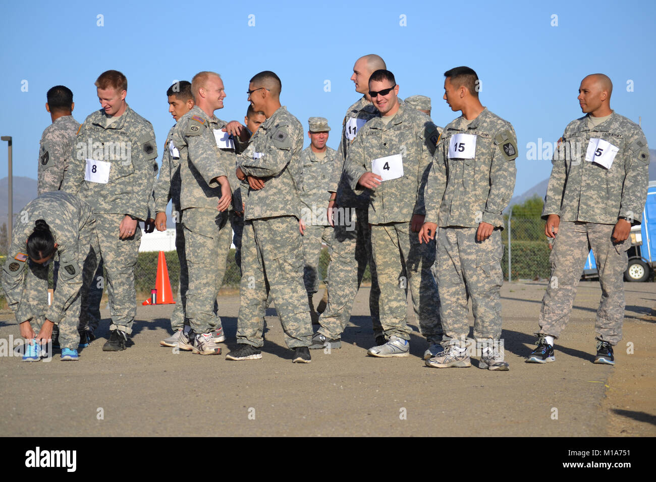 120910-Z-DH635-040 Soldiers prepare to run the Army Physical Readiness ...