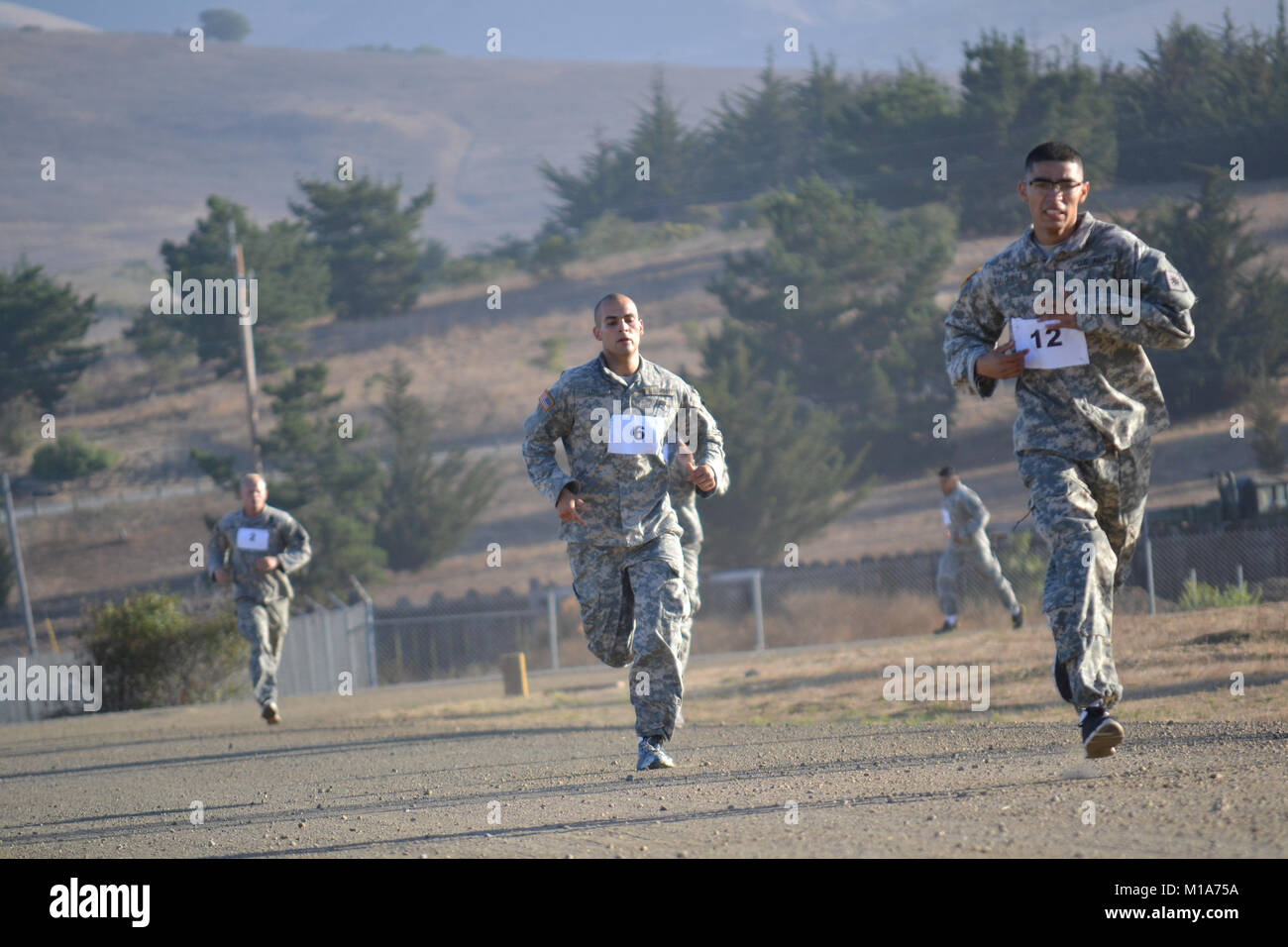 120910-Z-DH635-043 Soldiers run the Army Physical Readiness Test, the ...