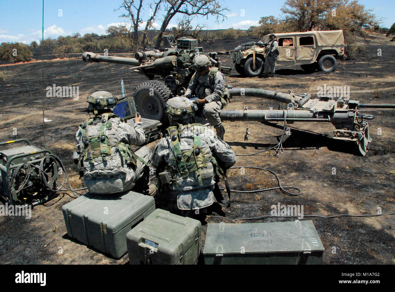 During annual training in May 2016 Soldiers from Bravo Battery, 1st Battalion, 143rd Field ...