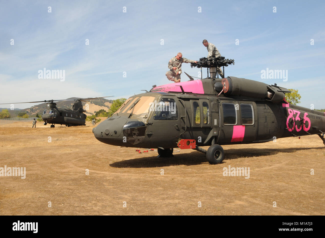 A Nevada National Guard CH-47 Chinook helicopter and crew assisted the ...