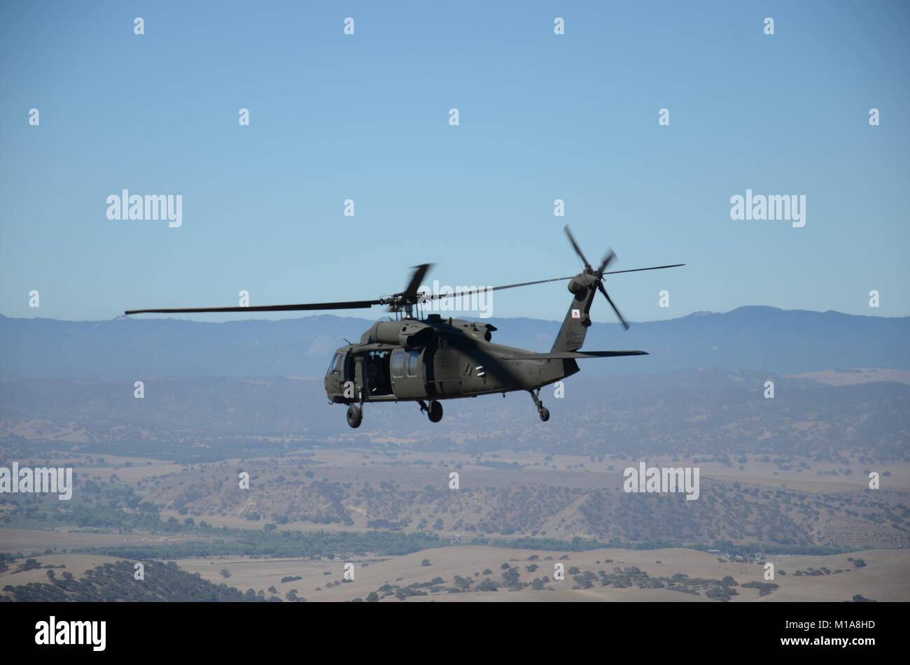 A California Army National Guard UH-60 Black Hawk helicopter from the ...