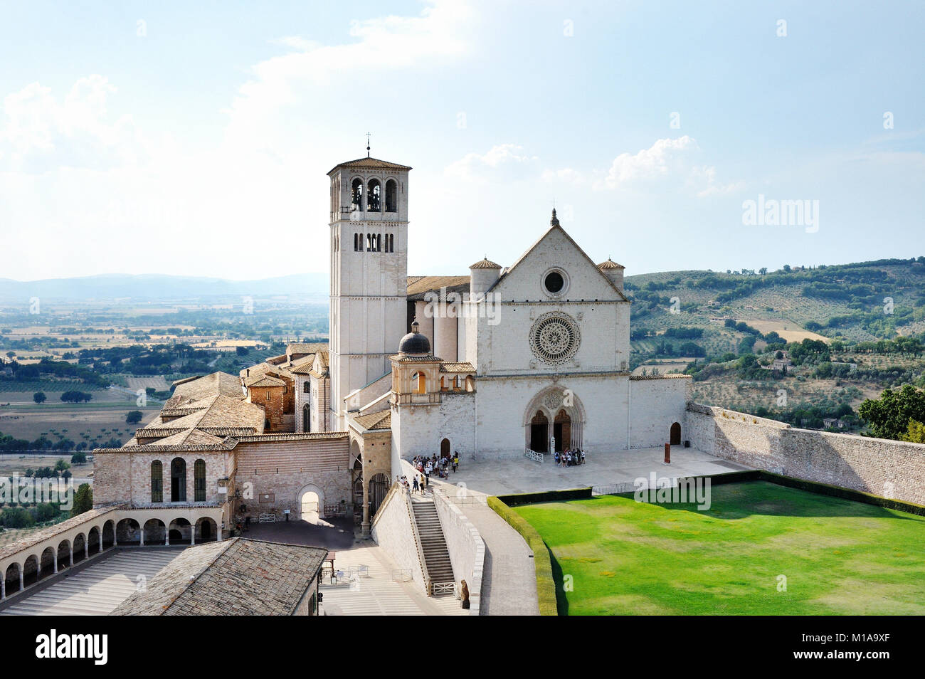 Basilica di San Francesco in Assisi, Italy, The traditional italian ...