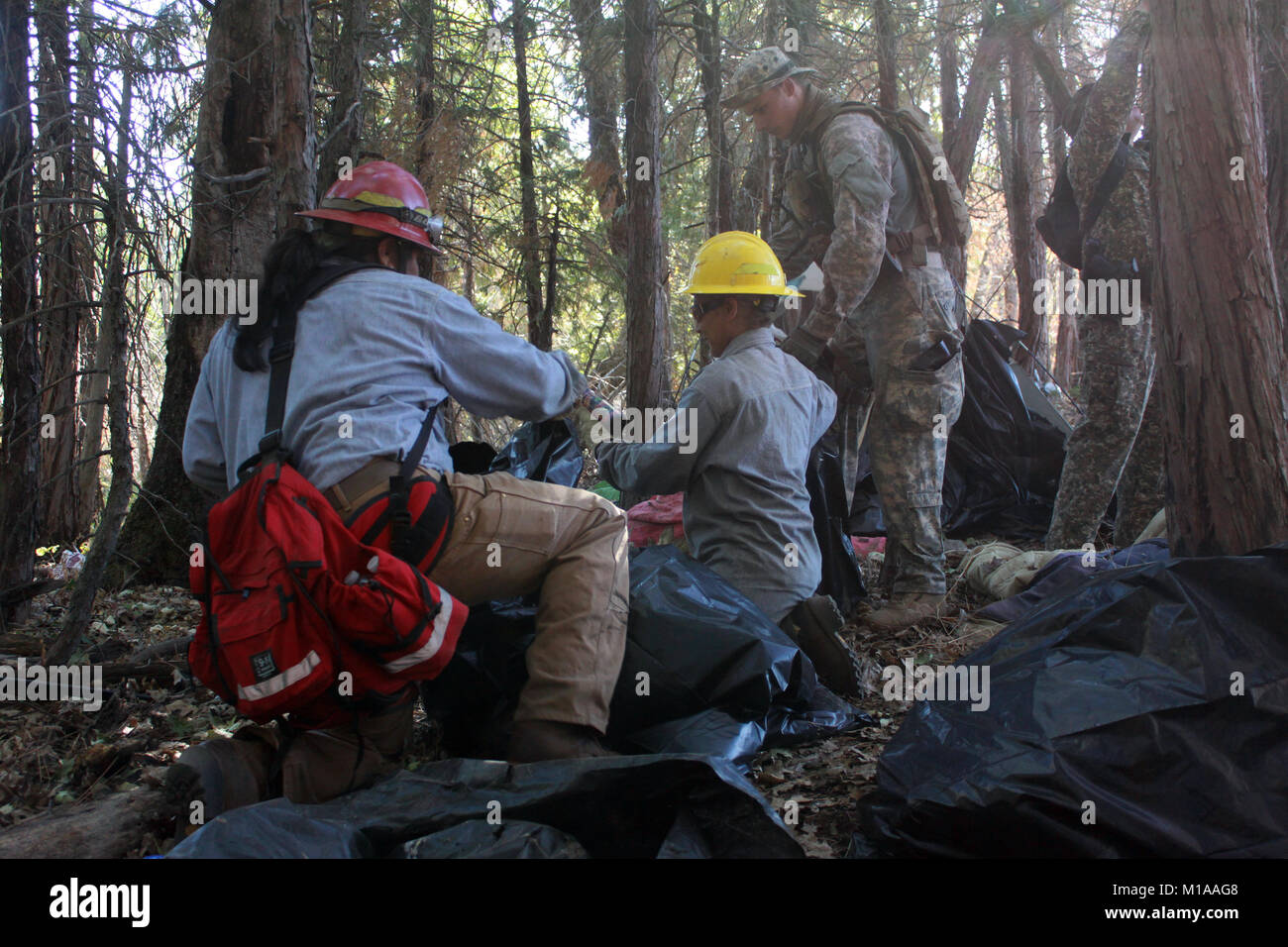 Members of a multi-agency team assembled in support of Operation Tule ...