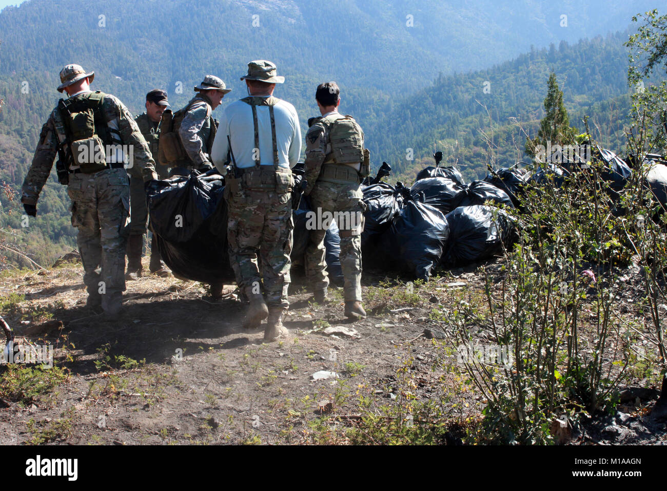 Members of a multi-agency team assembled in support of Operation Tule ...