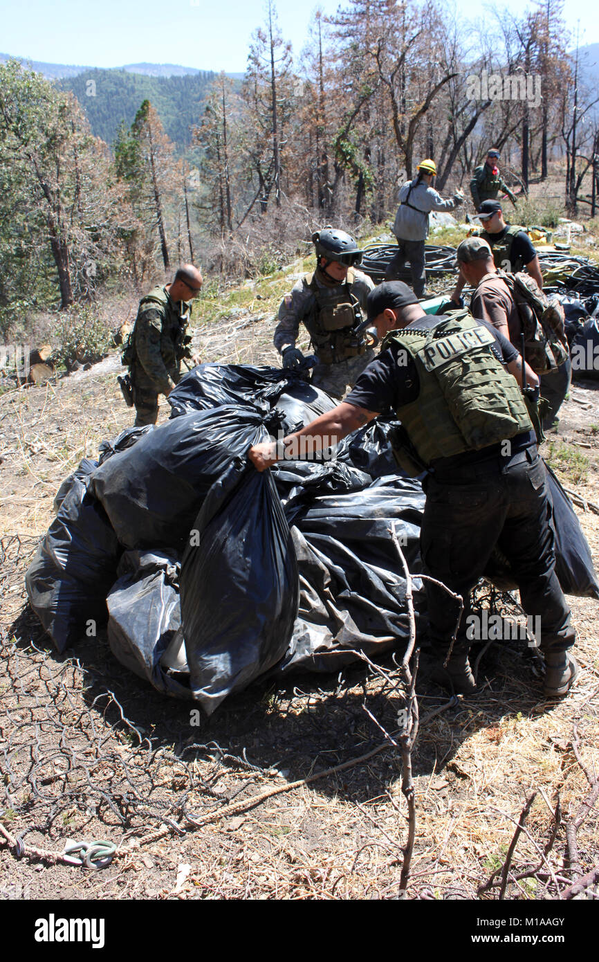 A multi-agency team supporting Operation Tule used an HH-60 Pave Hawk ...