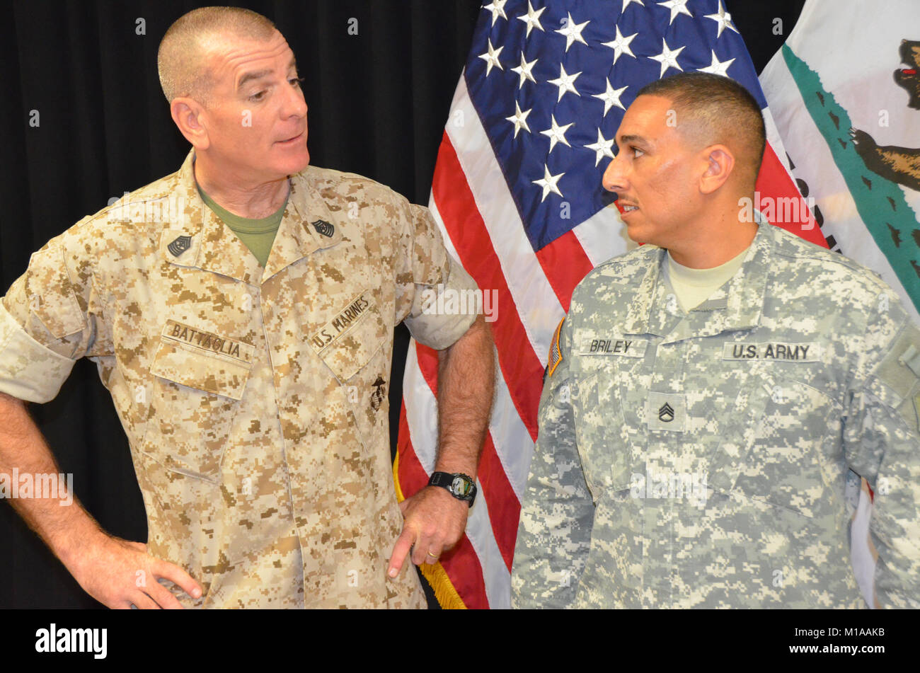 Oct. 20, 2014, Sgt. Maj. Bryan Battaglia starts off his tour of ...