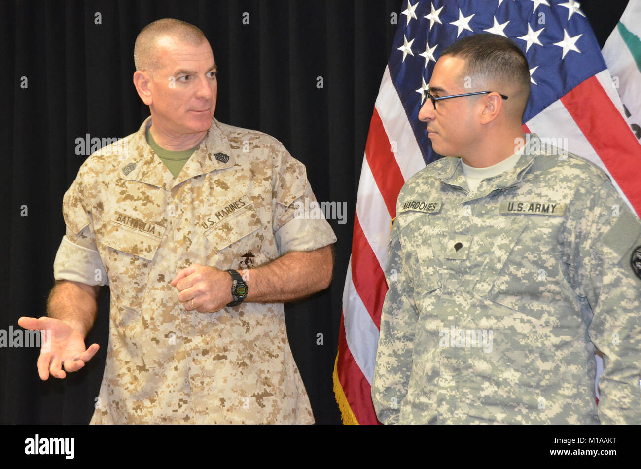 Oct. 20, 2014, Sgt. Maj. Bryan Battaglia starts off his tour of ...