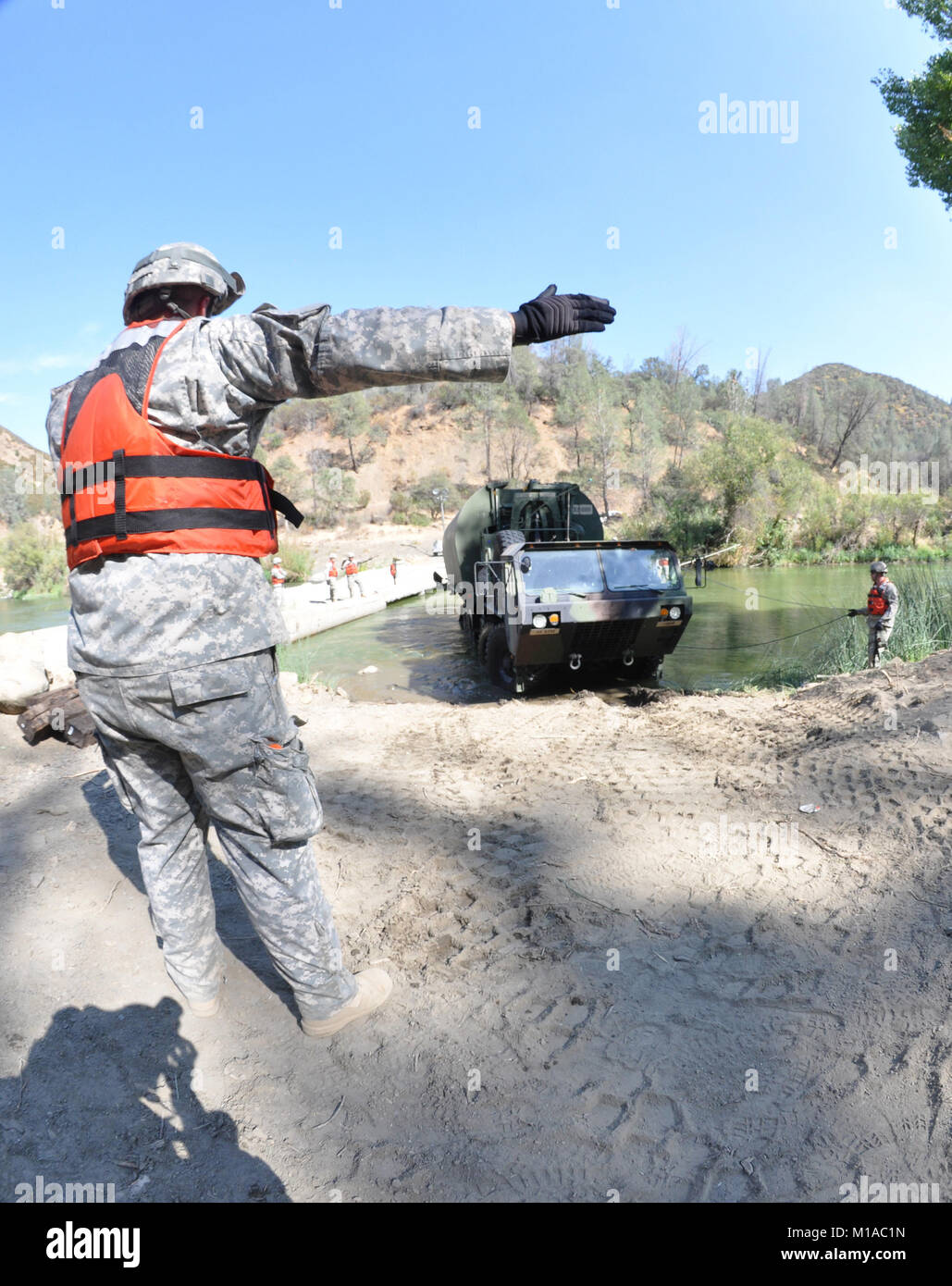 Sgt. Don Chambers of the 132nd Multirole Bridge Company (MRBC ...