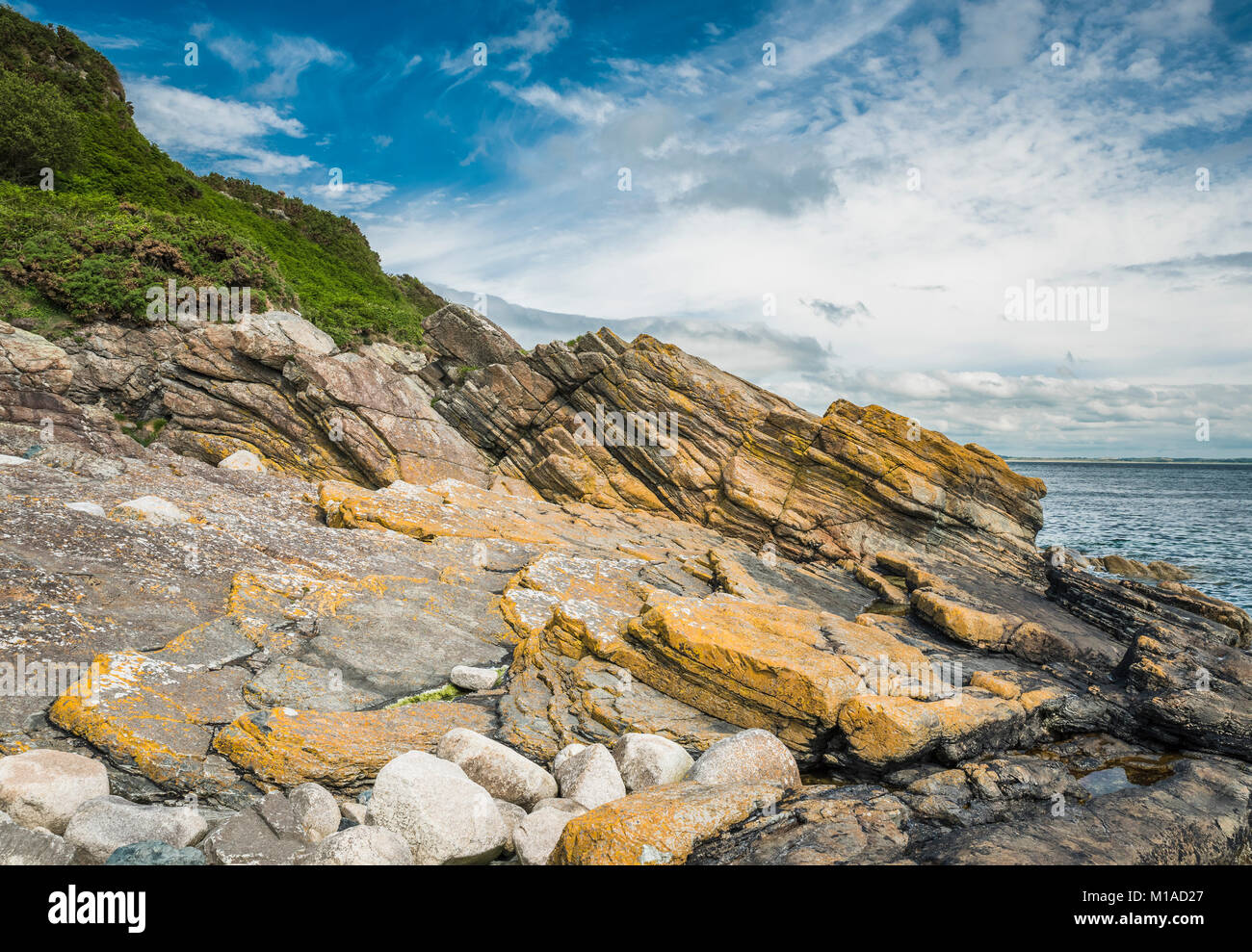 Foreshore exposures at Bloody Bridge, named after a massacre in 1641 ...
