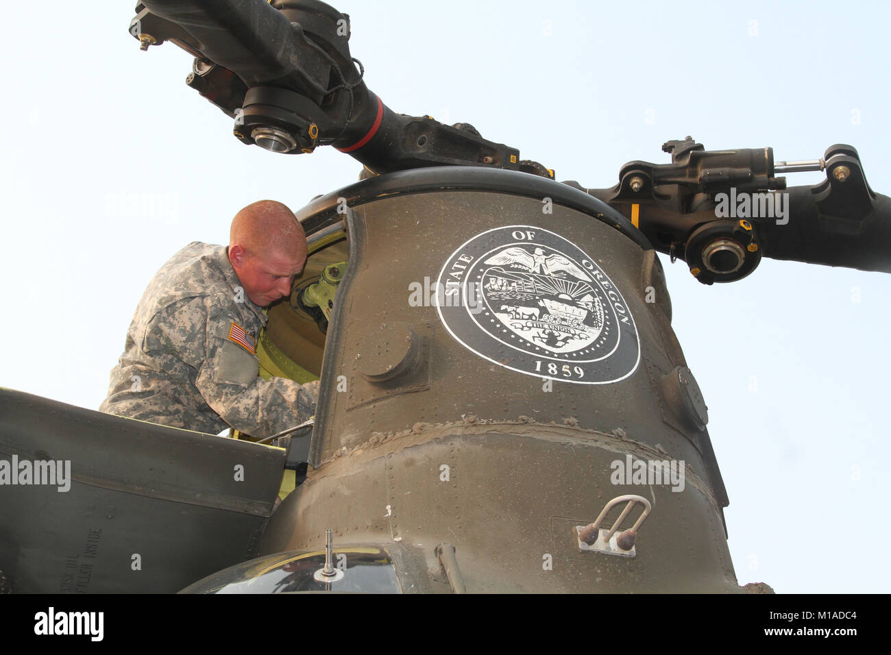 Spc. Skylar Stephenson of the 640th Aviation Support Battalion ...