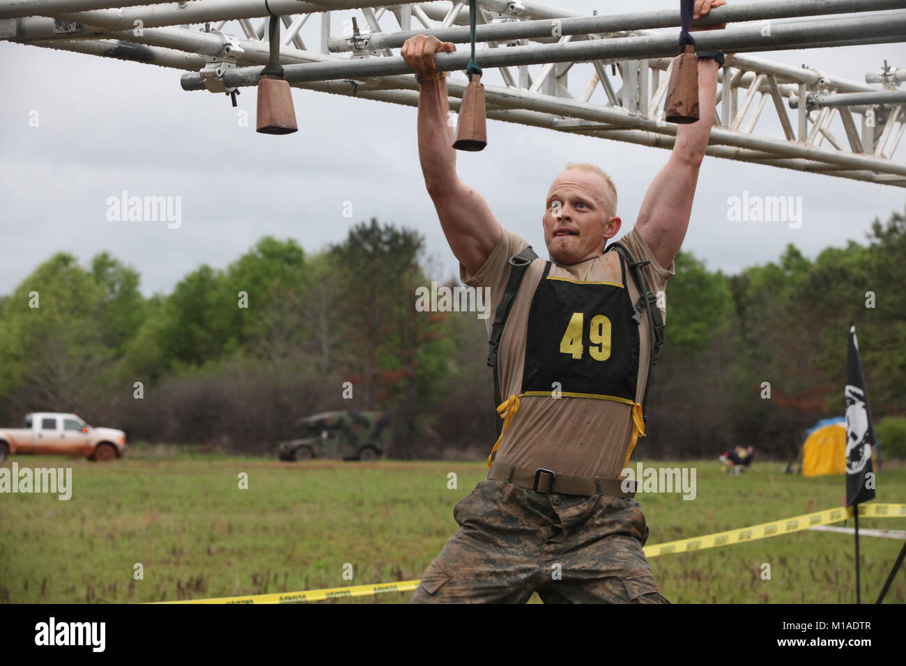 U.S. Army Ranger Sgt. 1st Class Jonathan Knea, assigned to the National ...