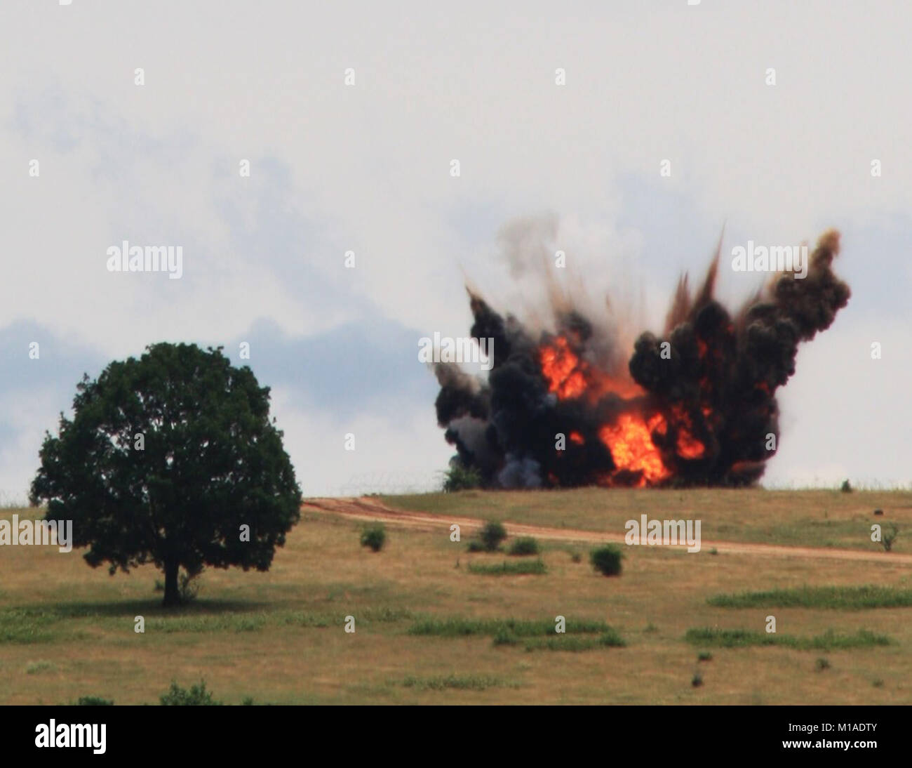 090622-A-4563S-014 EOD explosion near Camp Bondsteel, Kosovo. (U.S ...