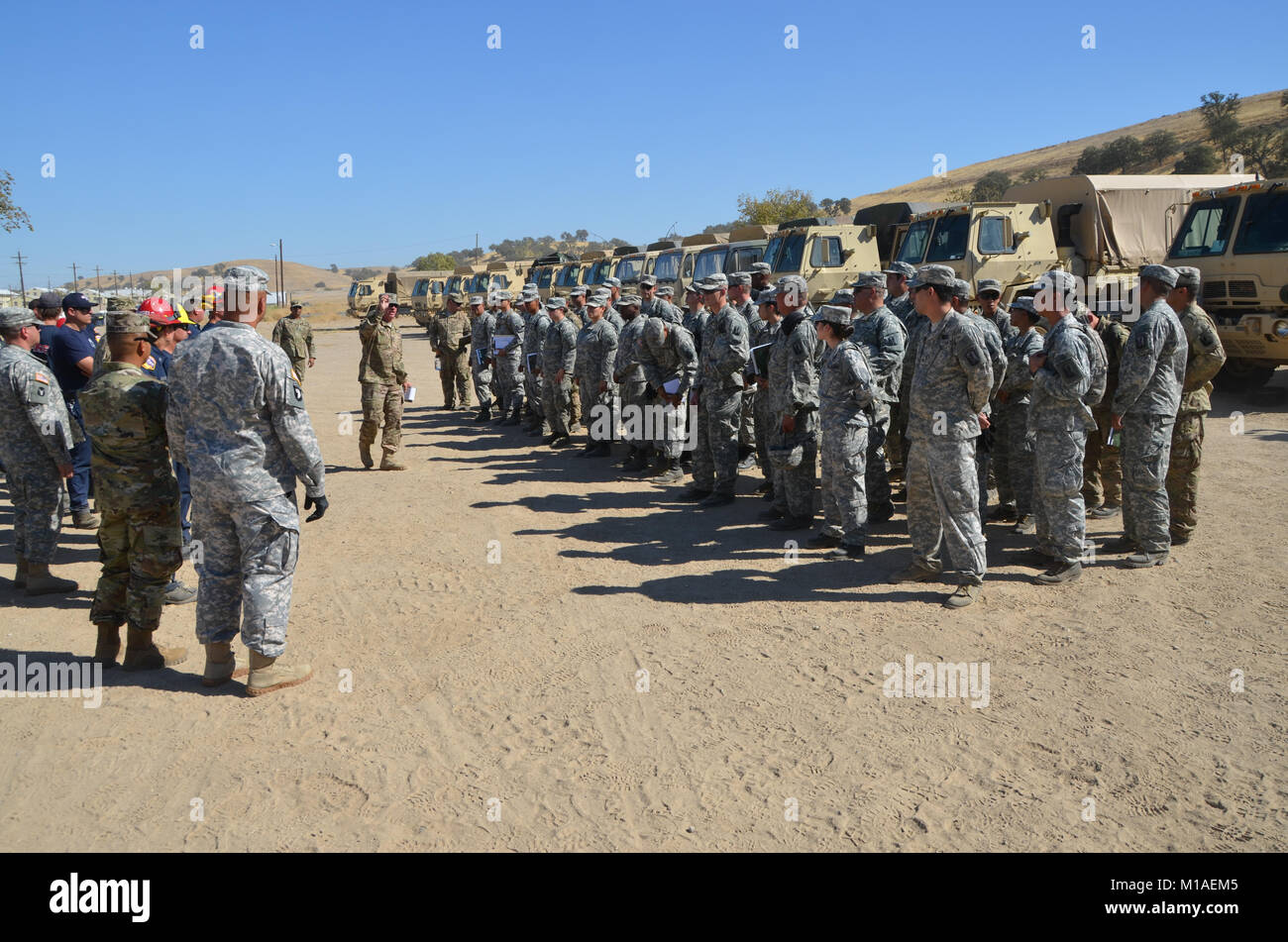 Nearly 400 California Army National Guard Soldiers from the 578th ...