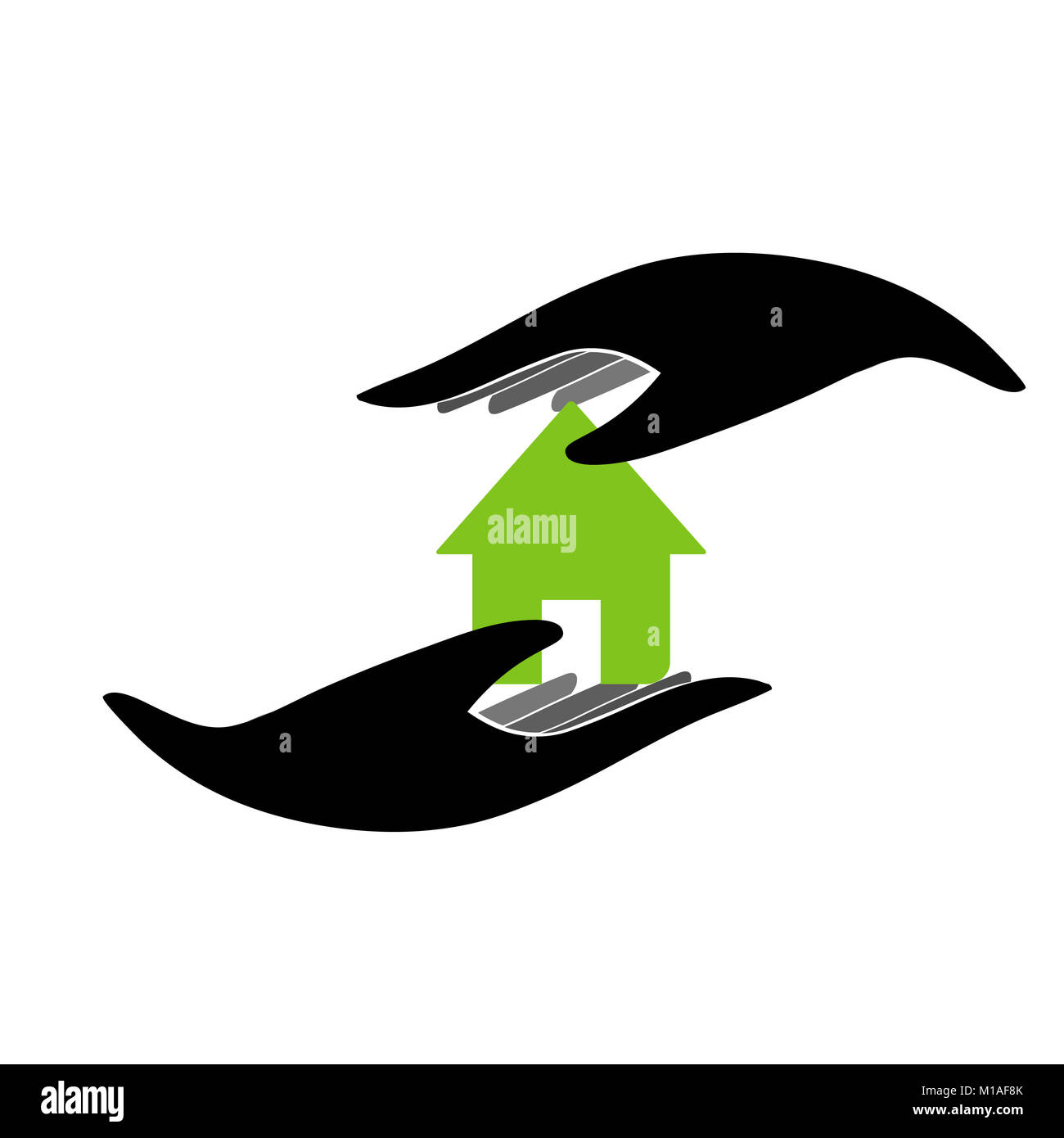 hand with home Stock Photo - Alamy