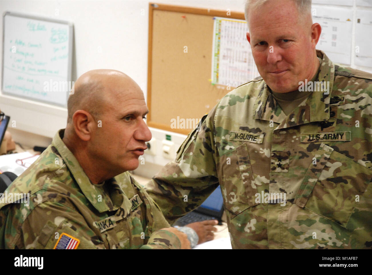 Maj. Gen. Timothy McGuire, deputy commanding general of U.S. Army ...