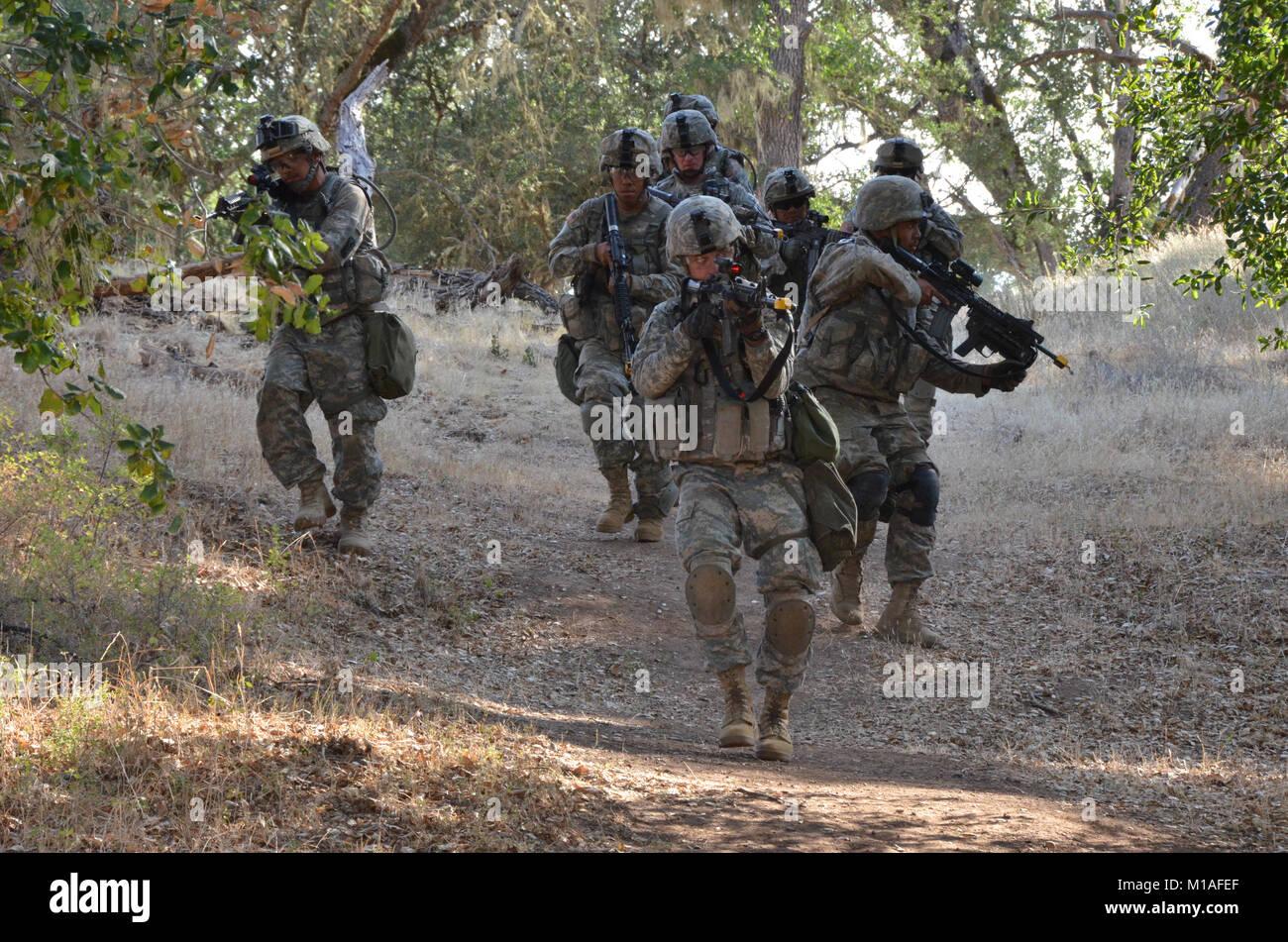 California Army National Guard Soldiers from the 1st Battalion, 184th ...