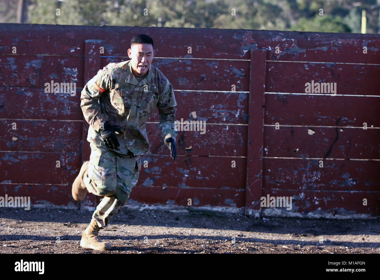 Pfc. David Chang of the California Army National Guard’s Headquarters ...