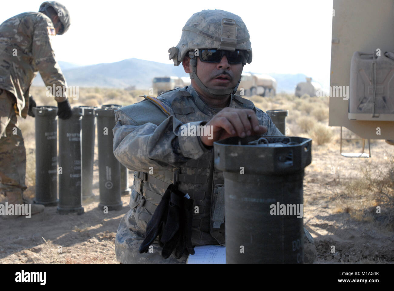Sgt. 1st Class Andres Contreras of Charlie Battery, 1st Battalion ...