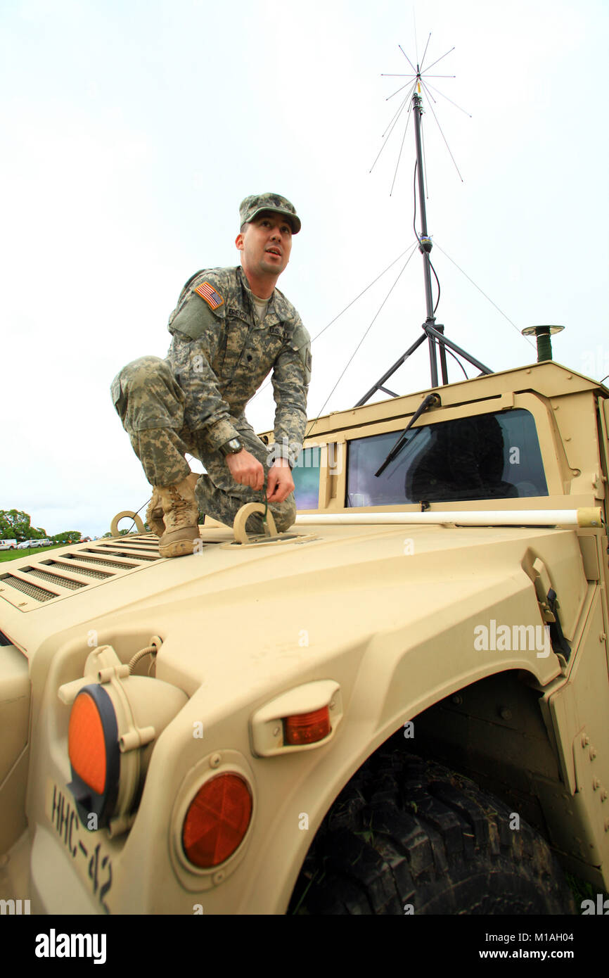 Spc. Kevin Pereyda, a signal support systems specialist and radio ...