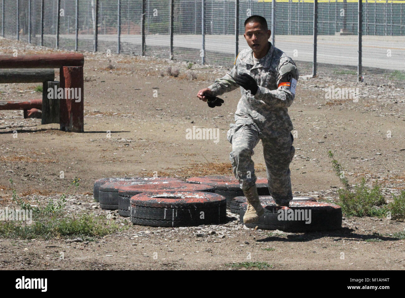 Obstacle course tires hi-res stock photography and images - Alamy