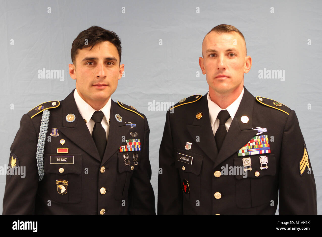 From the Arizona Army National Guard: Spc. Stephen Munoz, left, and Sgt ...