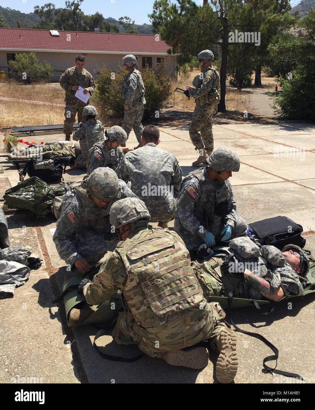 Cal Guard Army combat medics from across the state participated in a ...