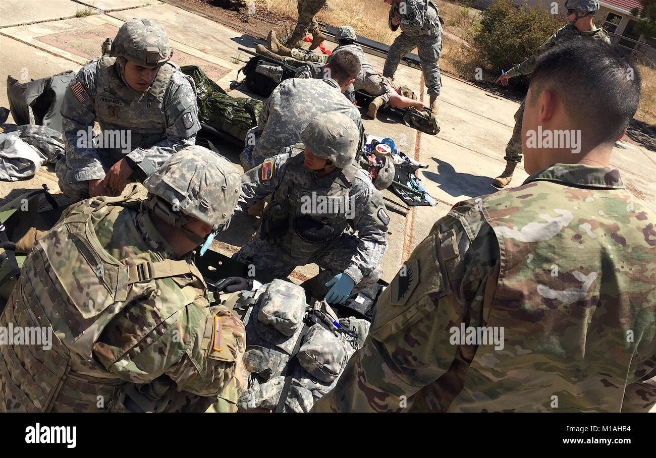 Cal Guard Army combat medics from across the state participated in a ...